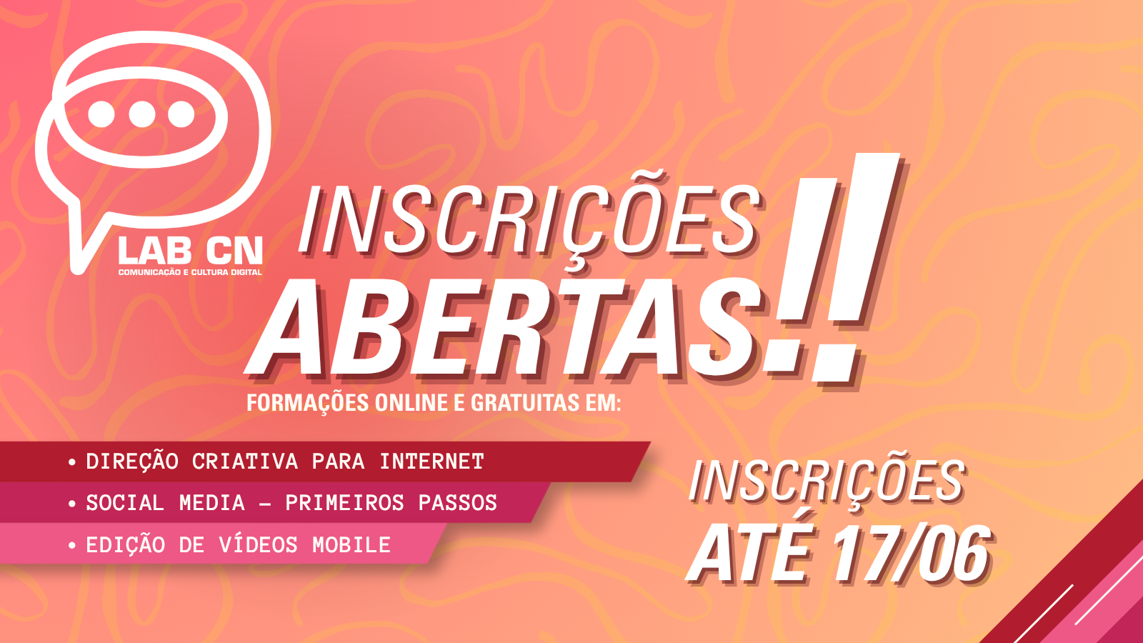 Inscrições Abertas Lab CN – 2026 – Cinema Nosso